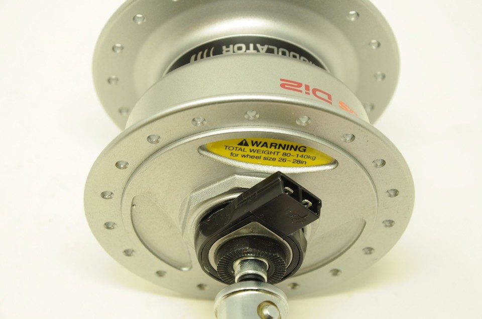 SHIMANO NEXUS Di2 DH-3RB1 FRONT WHEEL DYNAMO HUB ROLLER BRAKE 36 SPOKE ...
