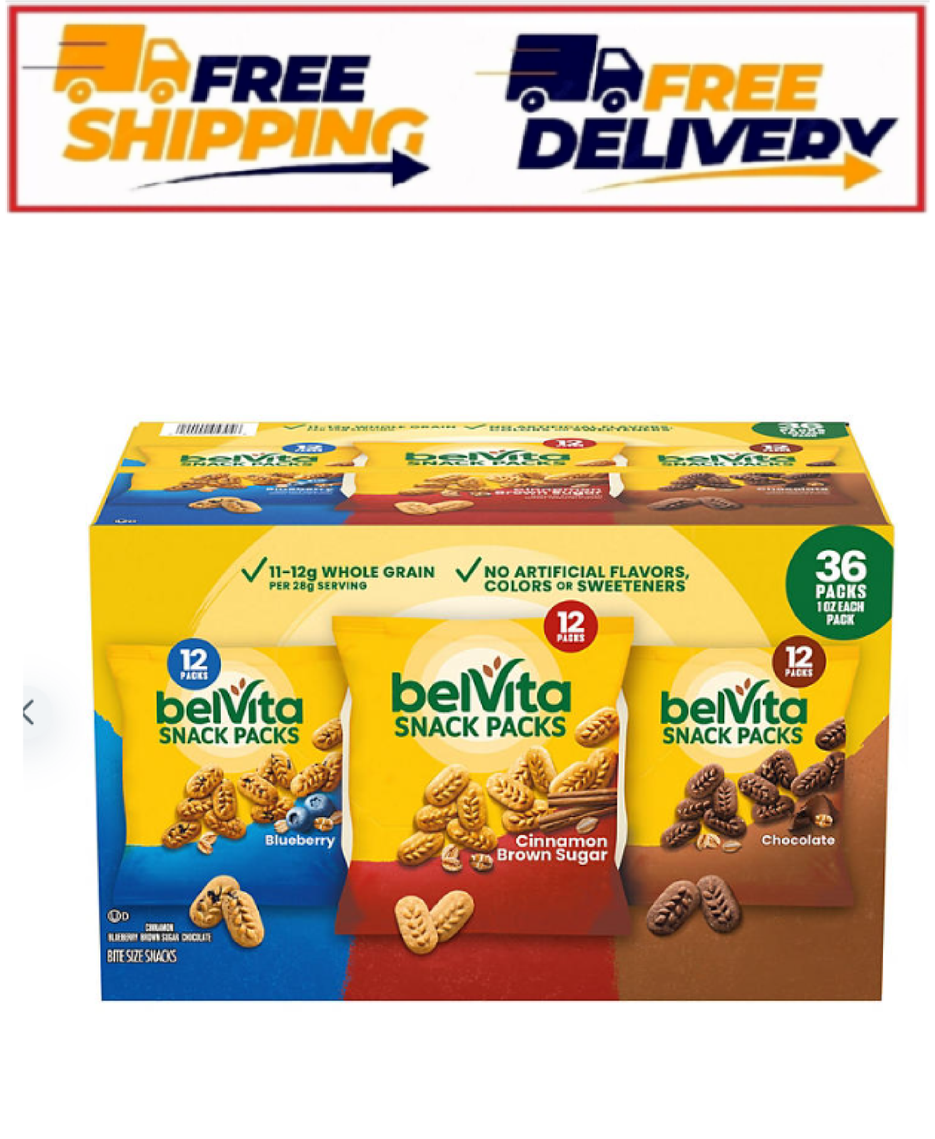 belVita Bites Breakfast Biscuits Variety Pack (1 oz., 36 pk.) | eBay