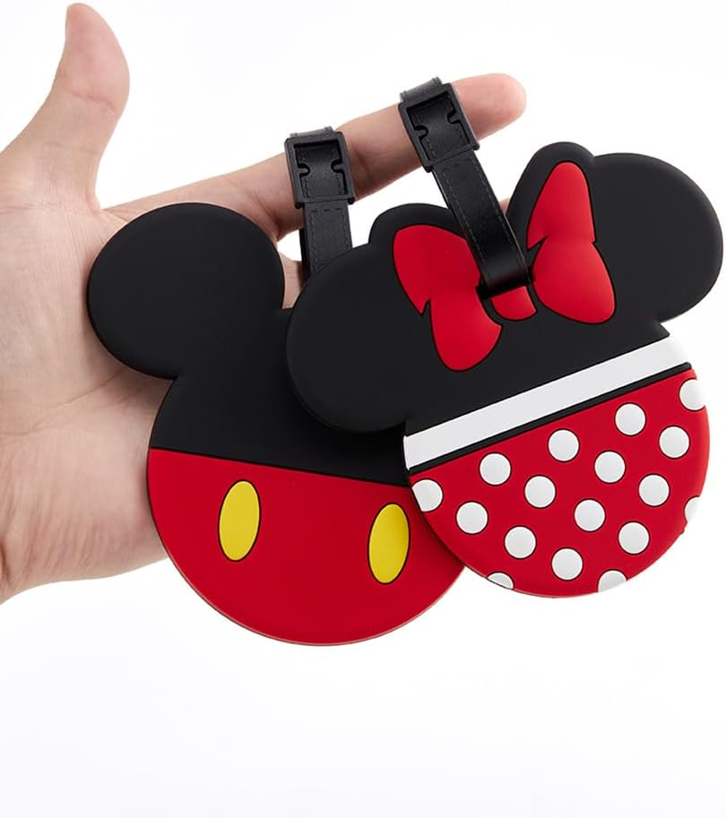 Cute Luggage Tags for Suitcases 2-Pack Cute Silicone Luggage Tag with ...