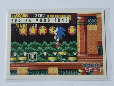 1993 SEGA SONIC SPRING YARD ZONE TRADING CARD | eBay