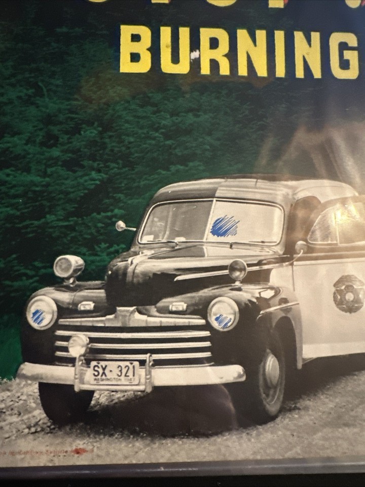 Ultra Rare Original 1947 Forest Fire Poster Near Mint 1st Print!! Nice ...