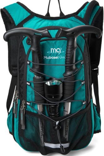 15L Insulated Hydration Backpack Pack with 2L Water Bladder Emerald | eBay