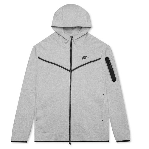 Nike Tech Fleece Hoodie Dark Heather Grey Black OG Full Zip CU4489-063 ...