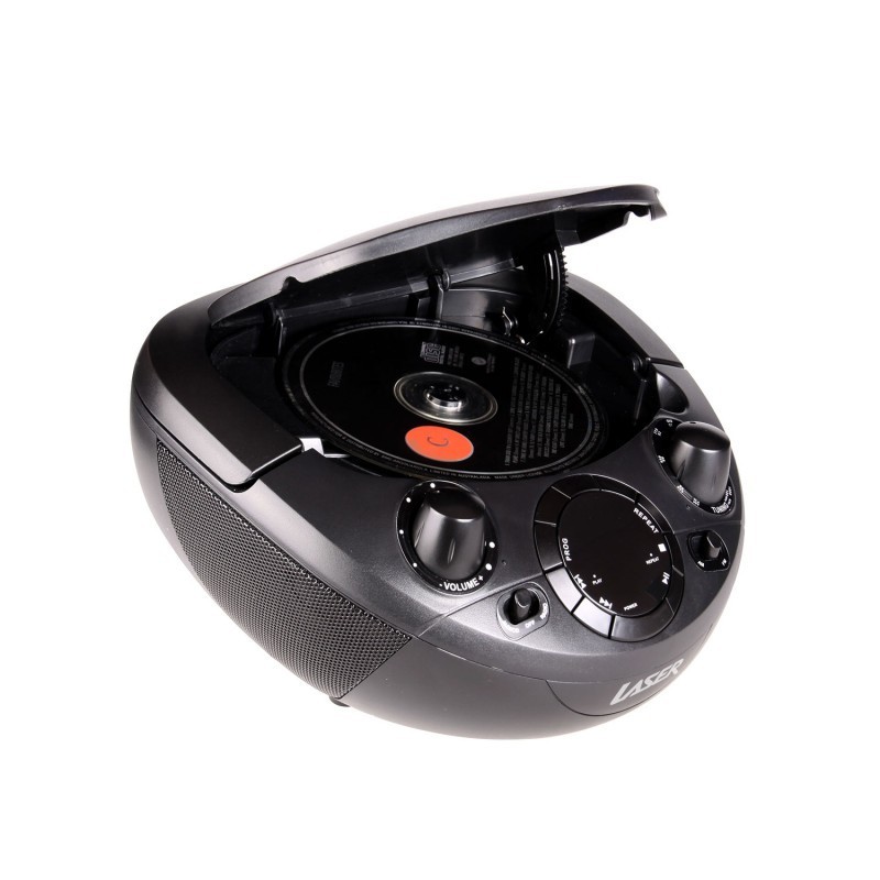Laser Portable CD Boombox/Player w/ AM/FM Radio/Aux Input/MP3/Carry ...
