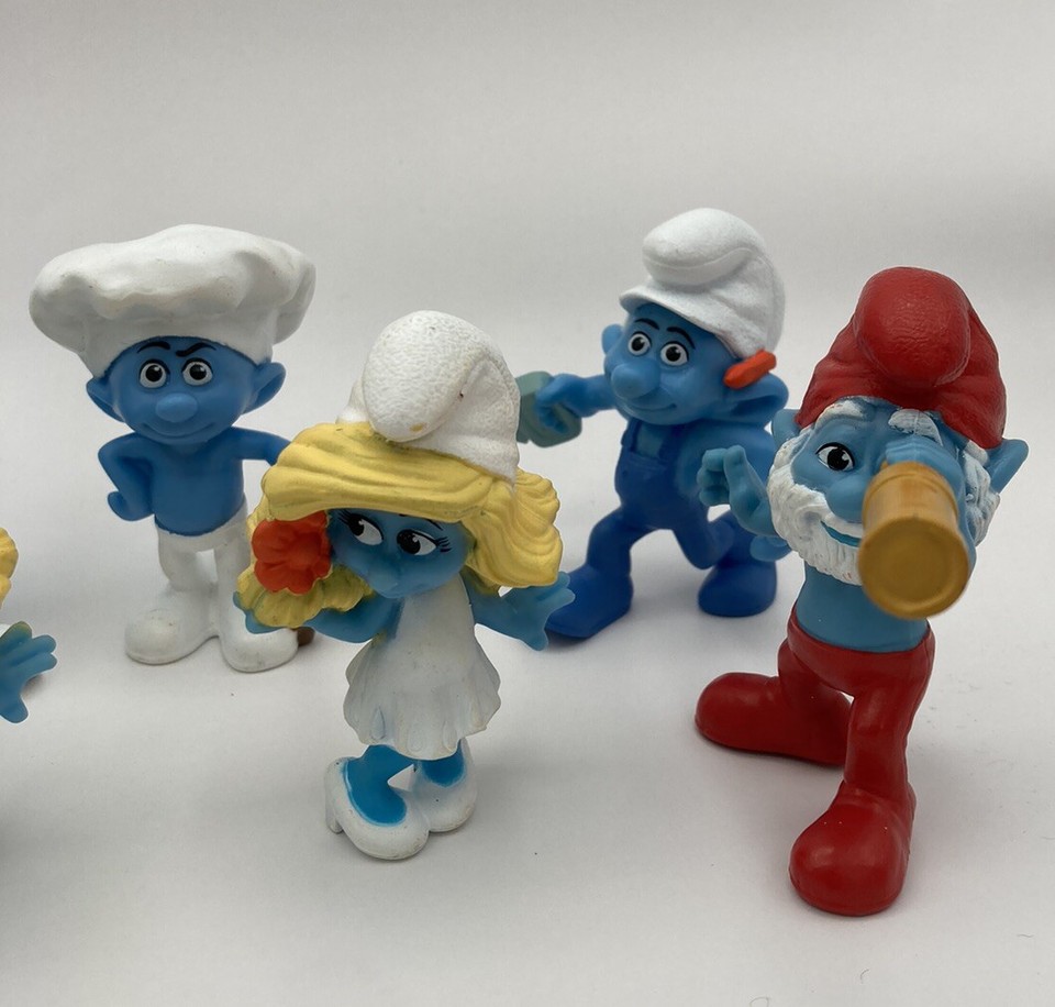 The Smurfs 2011 Movie McDonalds Toy PVC Figure Cake Topper Hefty Papa ...