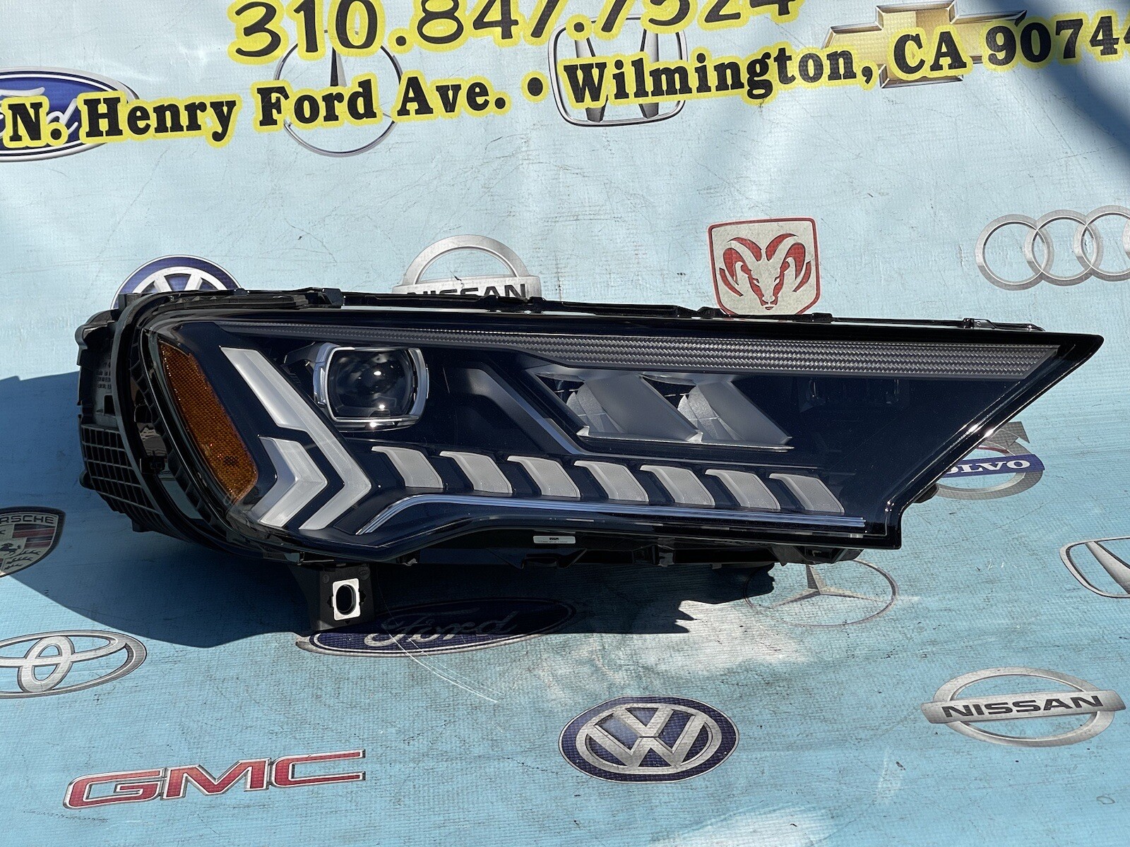 2020 2021 2022 2023 AUDI Q7 SQ7 RH RIGHT MATRIX HEADLIGHT FULL LED W/O ...