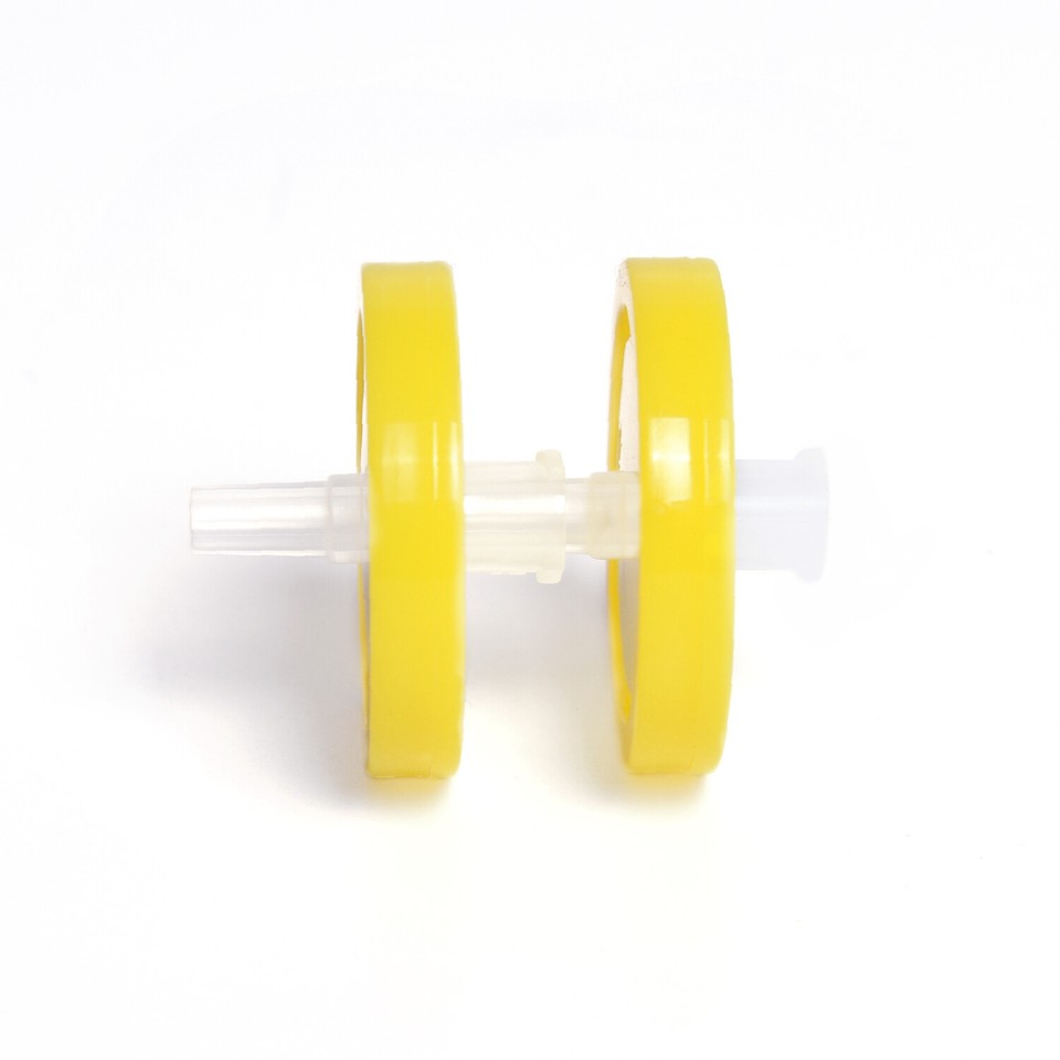 1000x Nylon Syringe Filter 0.45μm Pore Size 30mm Diameter Yellow Wheel ...