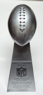 Philadelphia Eagles Super Bowl LIX Replica Vince Lombardi Trophy | eBay