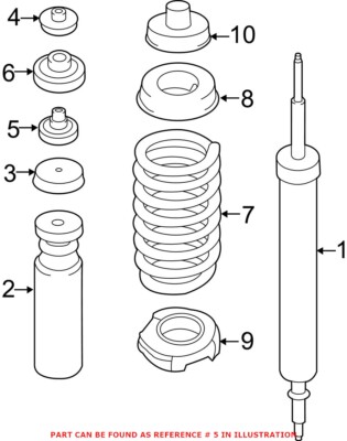Genuine OEM Rear Suspension Shock Absorber Bushing For BMW 33506850927 ...