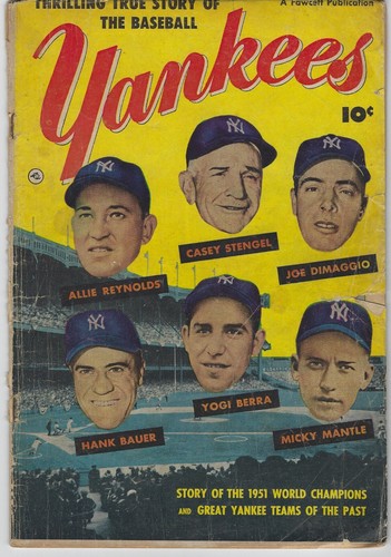 1952 NY Yankees Baseball Comic Book/Magazine Mickey Mantle Yogi Berra ...