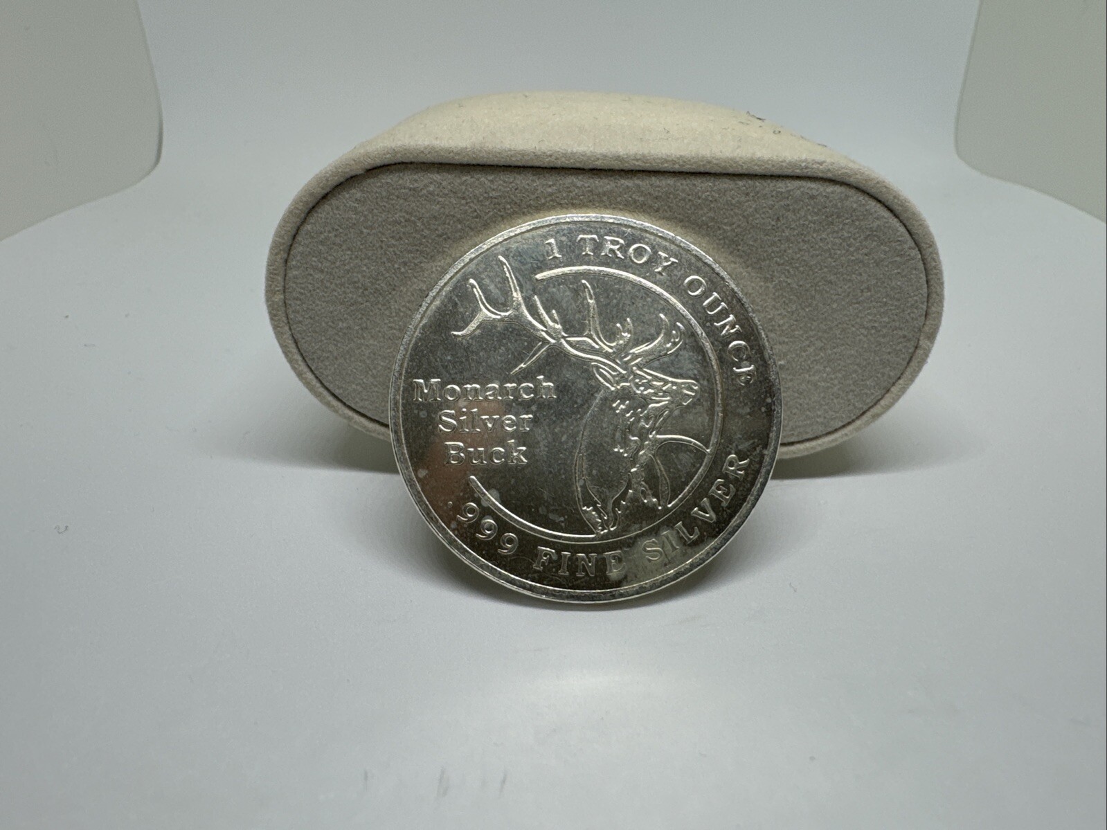 Monarch Silver Buck Collector Coin 1 Troy Oz .999 Fine Silver Medal ...