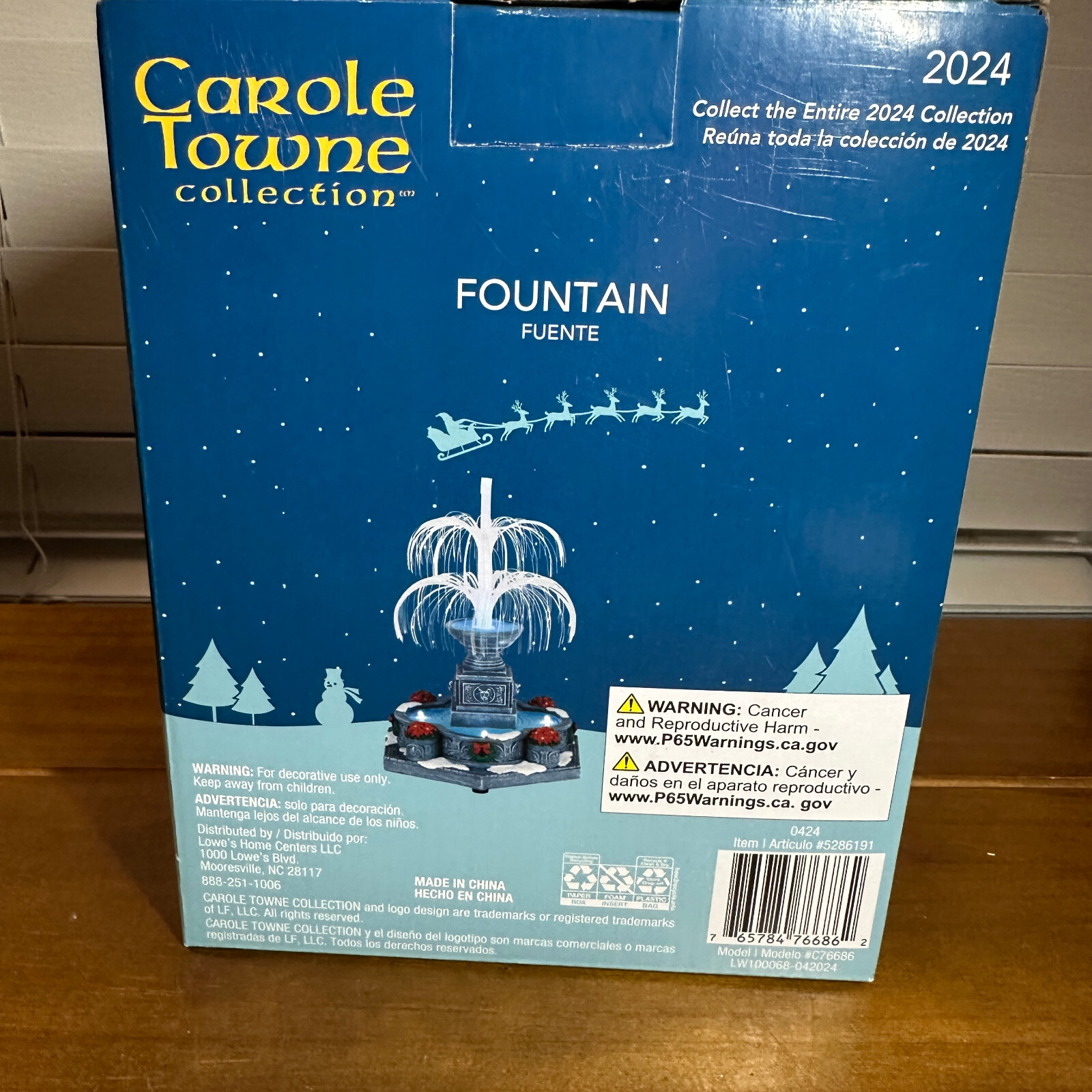 2024 Carole Towne Collection Fountain 5286191 Christmas Village Display ...
