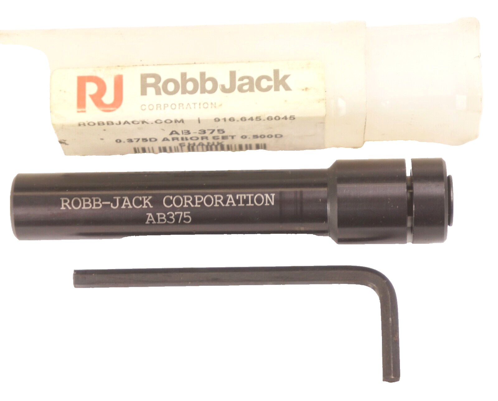 ROBB JACK AB375 SLITTING/SLOTTING SAW ARBOR 1/2" Shank 3/8 ID for Saw ...