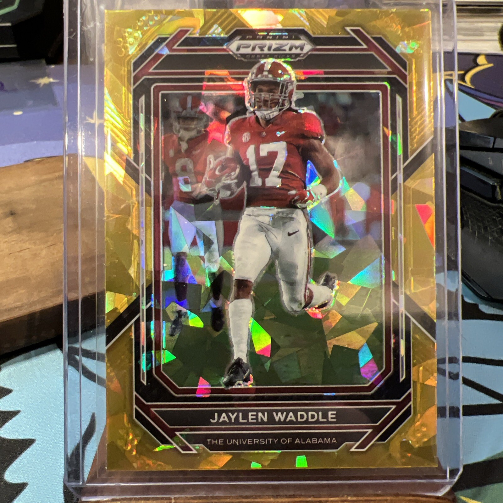 2023 Panini Prizm Draft Picks Jaylen Waddle Gold Ice | eBay