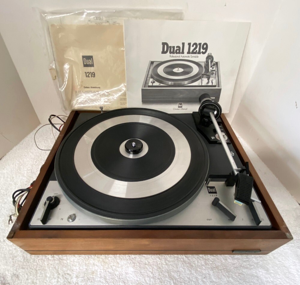 Dual 1219 Auto-Return Turntable + Realistic R700E Cartridge & UA Base ...