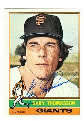Gary Thomasson autographed baseball card (San Francisco Giants) 1976 ...