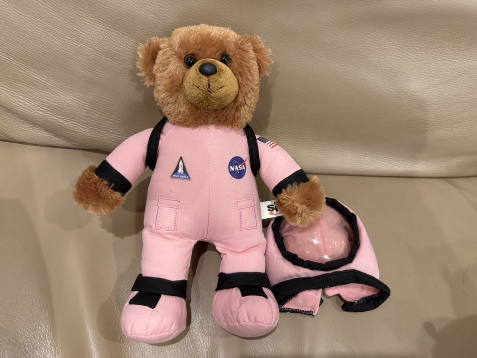 Kennedy Space Center - NASA Astronaut Pink Suit Helmet Teddy Bear 11 ...
