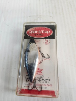 Rat-L-Trap Lipless Crankbait 1/4oz- Chrome Black Back (MTSY1) Bill ...