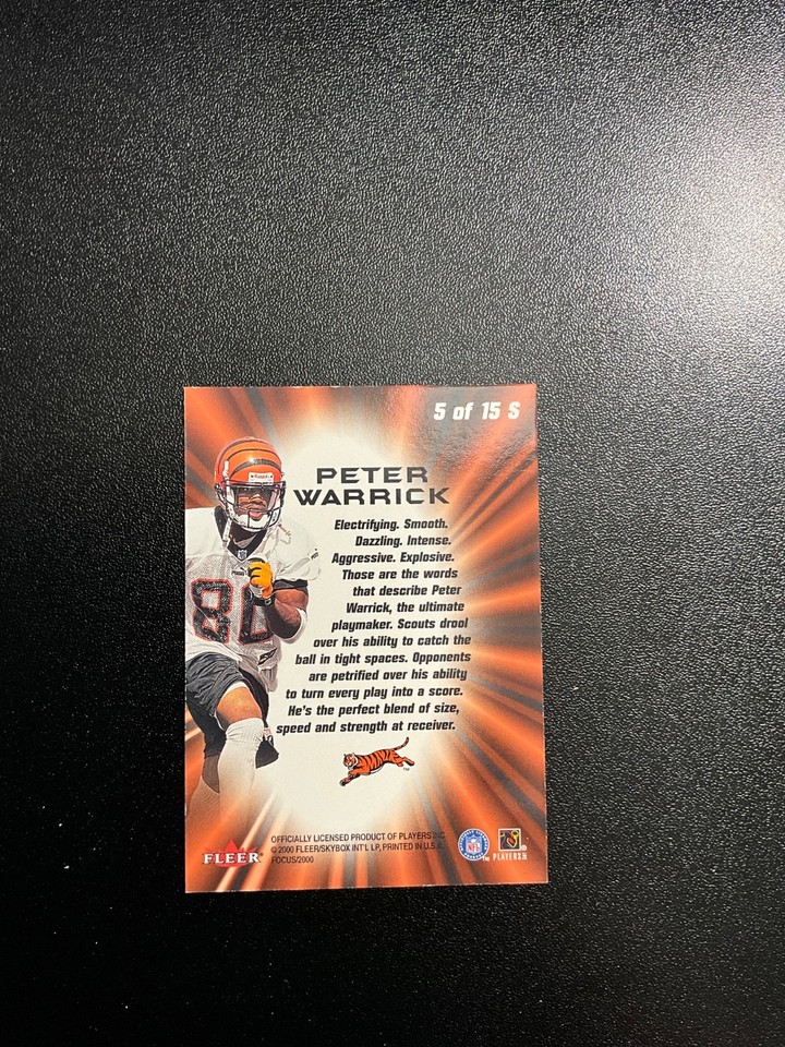 2000 Fleer Focus Sparklers Peter Warrick #5S Rookie RC | eBay