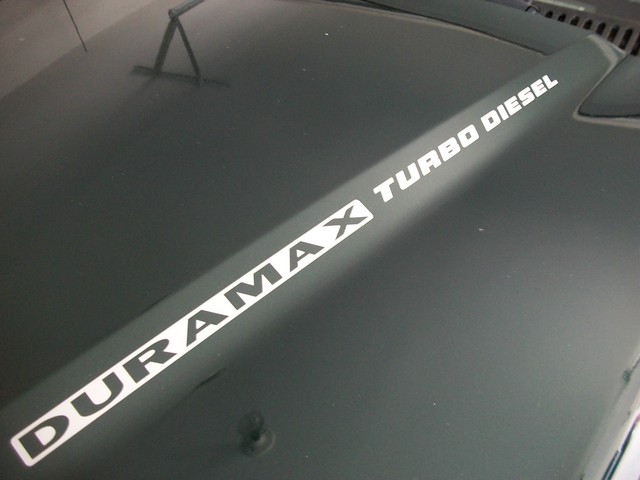 Pair DURAMAX TURBO DIESEL emblem decals 6.6L Chevy Silverado GMC ...