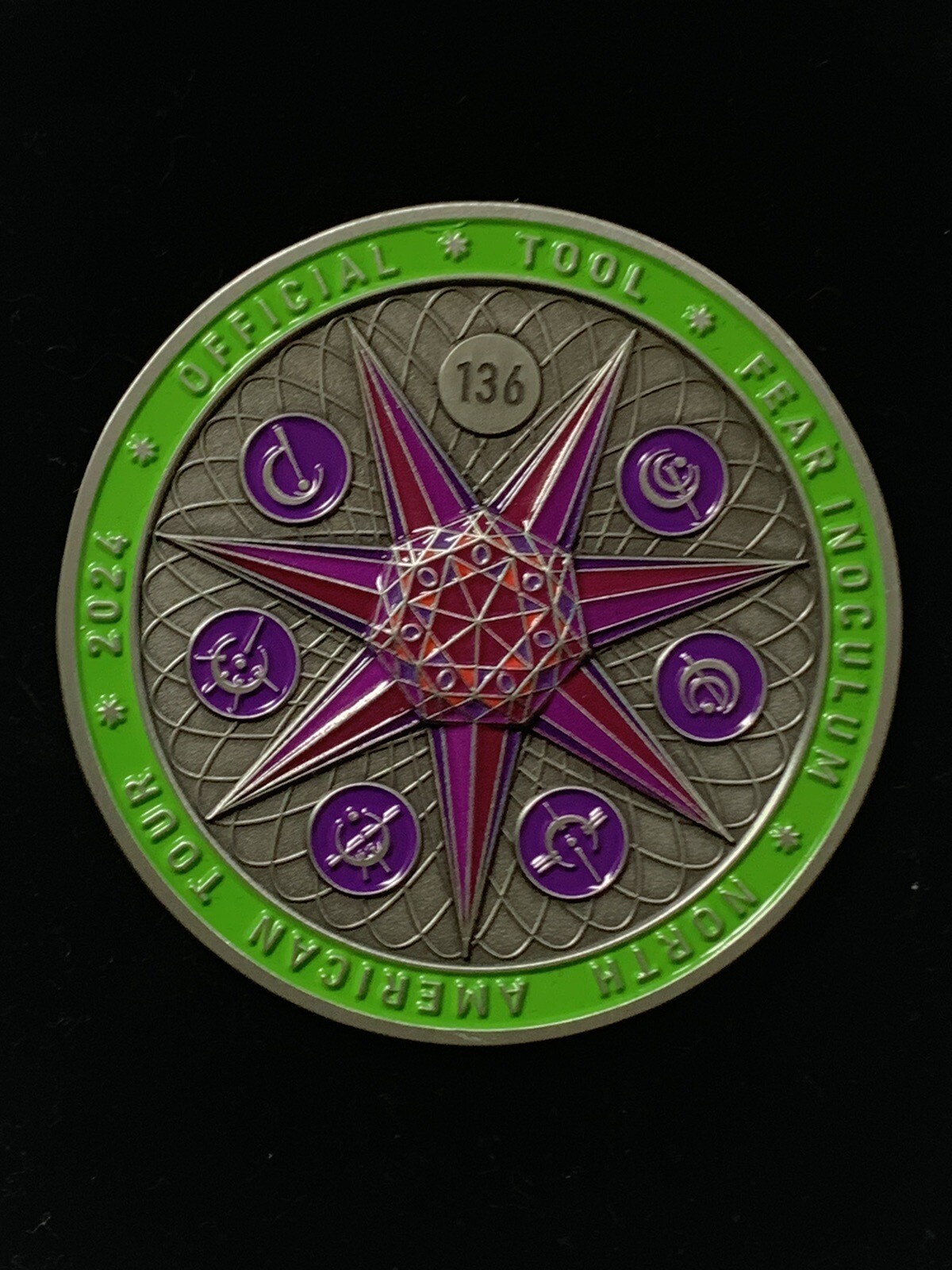 Tool Dallas Coin 2024 concert tour fear inoculum 2/2 American Airlines ...