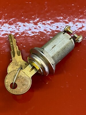 VINTAGE STARTER IGNITION SWITCH BRASS KEYS CUSTOM DASH CAR TRUCK ...