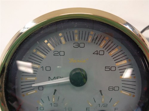 FARIA MULTI FUNCTION OVERSIZED GAUGE SPEEDOMETER / VOLT / FUEL GS2003B ...