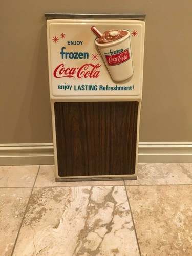 1960’s Vintage Enjoy Frozen Coca Cola Enjoy Lasting Refreshment Sign ...