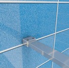 Walk in Shower Screen Wet Room Enclosure EasyClean Glass Flipper Side ...
