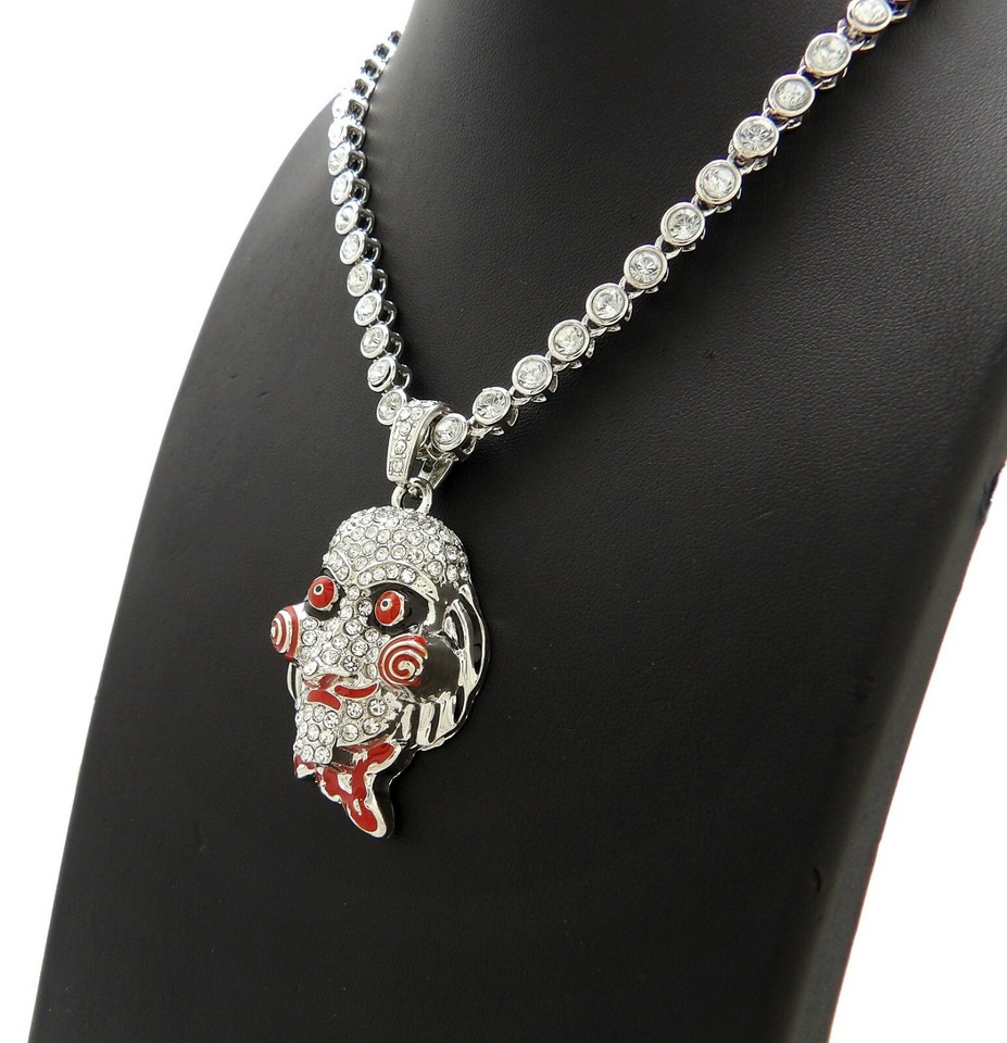 New Saw JigSaw Pendant & 5mm 18"/20" Tennis Chain Necklace RC3608 | eBay