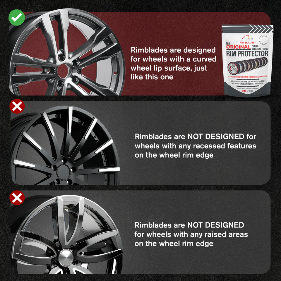 Alloy Wheel Protector by Rimblades Original | Protect from Kerb Rash ...