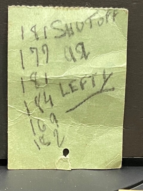 VRHTF NHRA AHRA "1960 LIONS DRAG STRIP CA PIT PERMIT 3" X 2"RESULTS ON ...