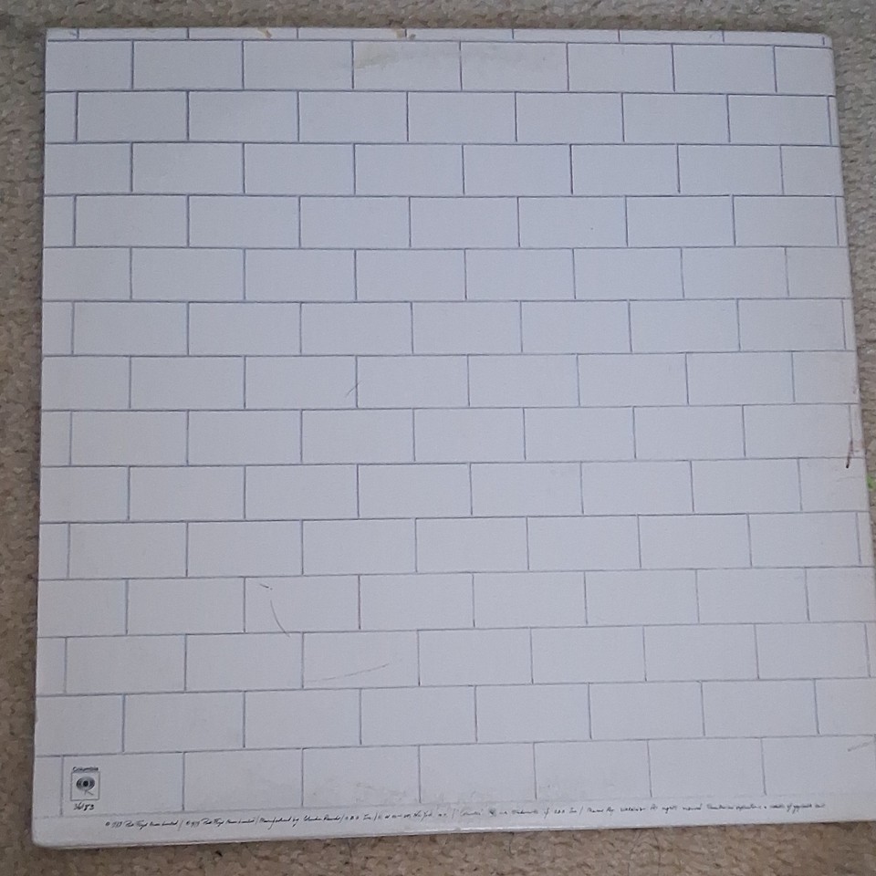Pink Floyd The Wall Vinyl LP Rock CBS White Cardboard Sleeve Album | eBay