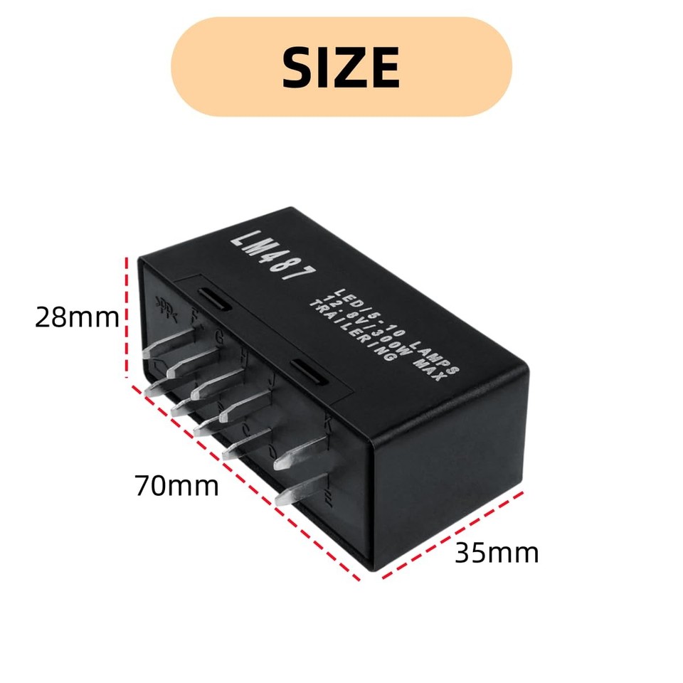 LM487 LED Flasher Turn Signal Relay for Chevy Silverado GMC Cadillac ...