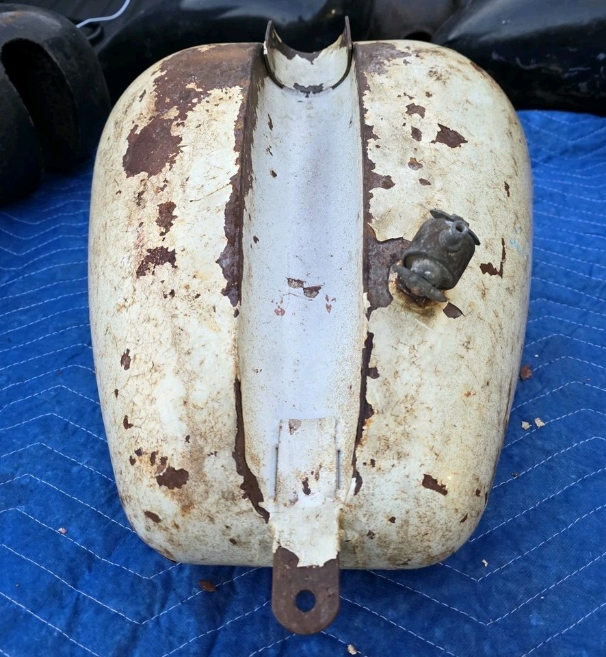 Vintage Large Wassell Style Double Cap Gas Tank Sportster Panhead ...