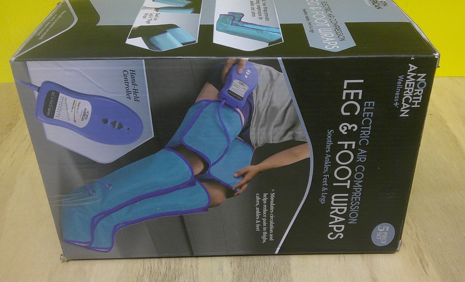 North American Wellness Electric Air Compression Leg and Foot Wraps 5 ...