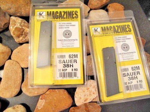 2-pack Fits Sauer And Sohn 38H Pistol Magazine Mag 8 Round .32 Auto 32 ...