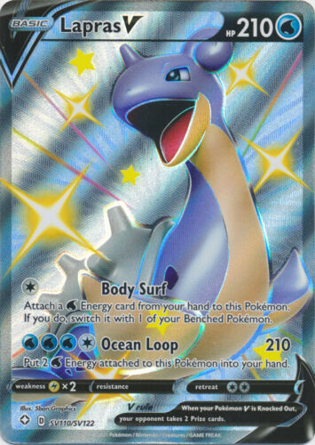 Lapras V (Shiny) - SV110/SV122 Shining Fates NM Pokemon TCG | eBay
