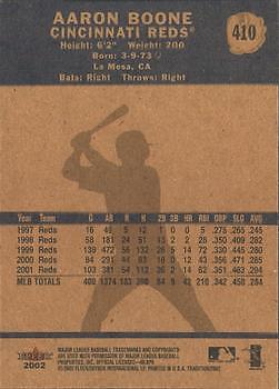 Aaron Boone 2002 Fleer Tradition 410 Cincinnati Reds Baseball Card | eBay