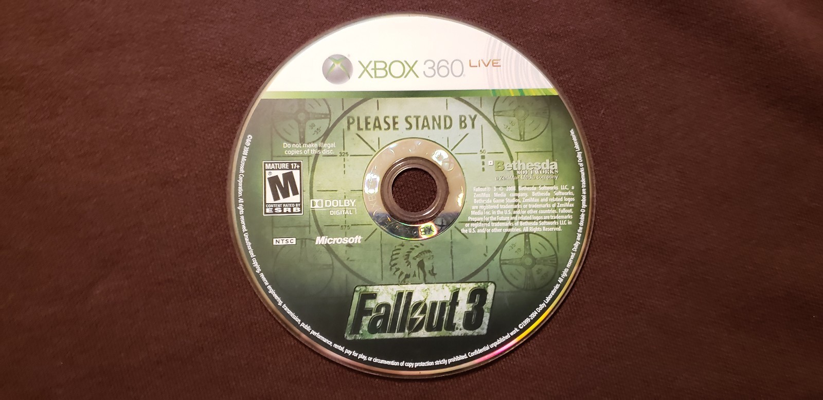 Fallout 3 DISC ONLY(Microsoft Xbox 360, 2008) 93155126800| eBay