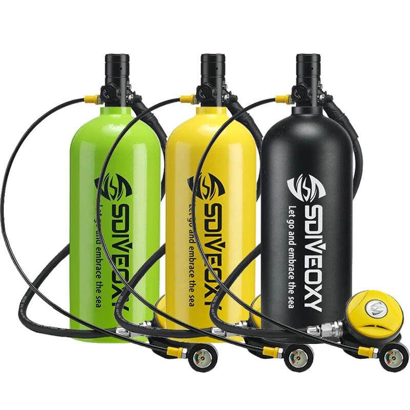 Scuba Diving Kit Full Face Snorkel Mask 4L Air Oxygen Tank 3000PSI ...