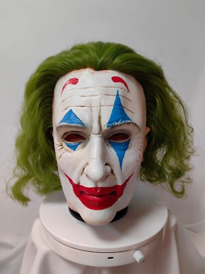 Joker Mask Cosplay Scary Realistic Latex Halloween Mask Party Prop ...
