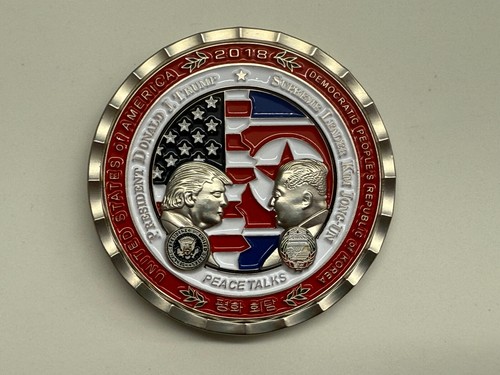 2018 Donald Trump & Kim Jong-Un Korean Peace Talks 평화 회담 Summit Coin | eBay