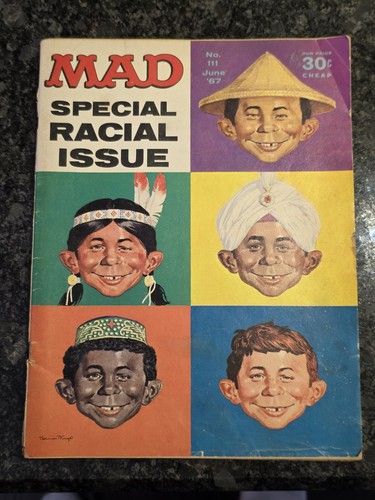 Vintage MAD Magazine #111 (June 1967) Special "RACIAL ISSUE" Collector ...