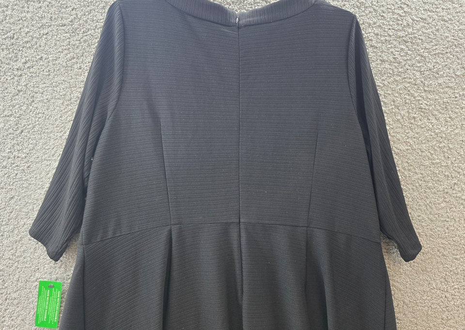 Tommy Hilfiger Plus Size 3/4-Sleeve Textured Knit Dress Women's 20W ...