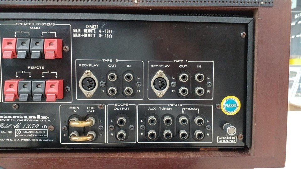 Marantz MODEL 1250 Vintage Integrated Amplifier Fully Serviced Working ...