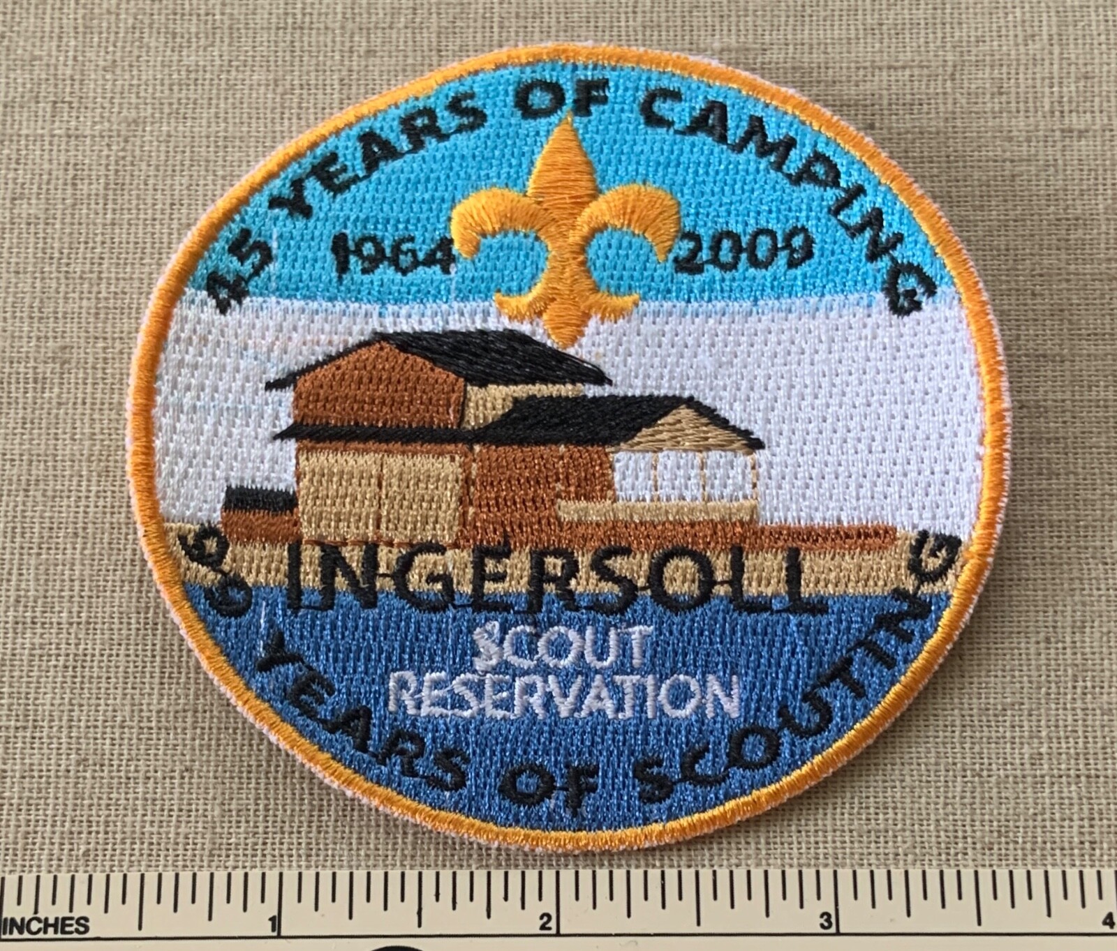 2009 INGERSOLL RESERVATION 45 Years of Camping PATCH ISR BSA W.D. Boyce ...