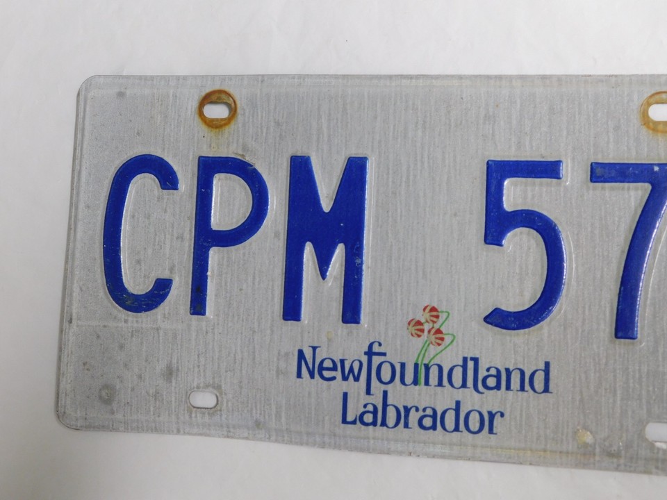 NEWFOUNDLAND LABRADOR LICENSE PLATE PICTURE PLANT CANADA SOUVENIR SIGN ...