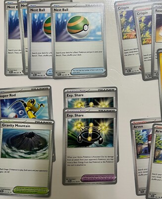 Pokemon TCG Cards Build Deck Trainers, Items,supporters, tools ACE SPEC ...