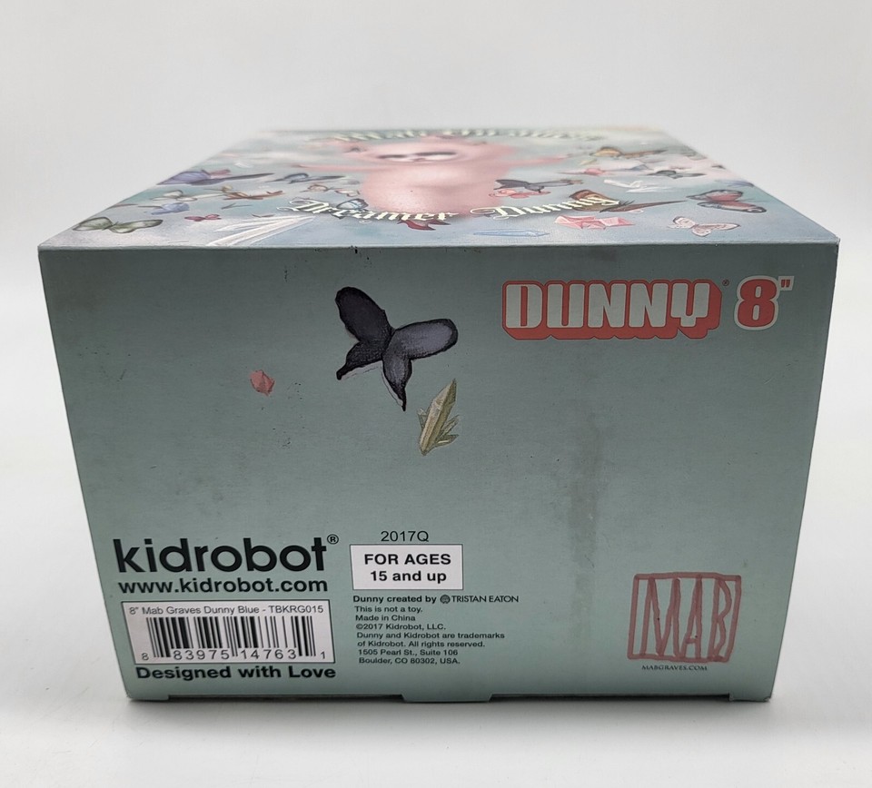 2017 Kidrobot Mab Graves Dreamer Dunny Soft / Flocked Vinyl Figure 8 ...